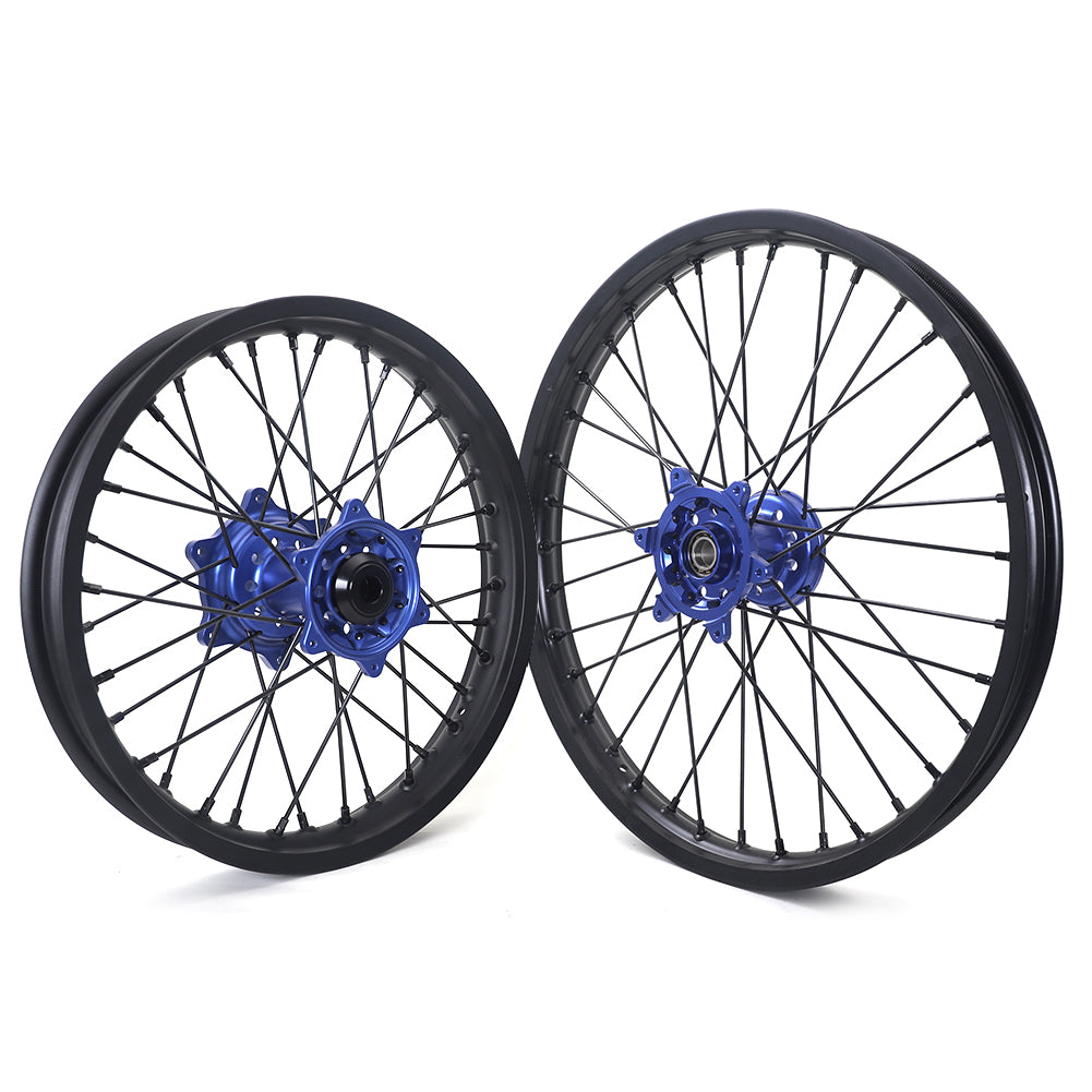 Heavy Duty Wheel Set - Black Spokes with Blue Hubs – XEMX1